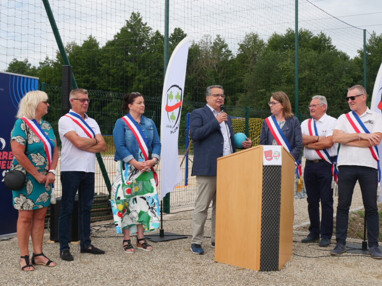 Inauguration des terrains de Beach Handball - Mairie de Plobsheim